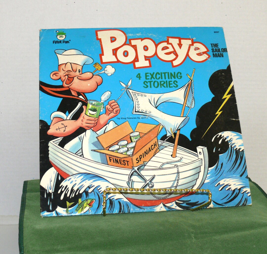 Popeye Vinyl Record Album 33 1/3 RPM Four Stories - Etsy