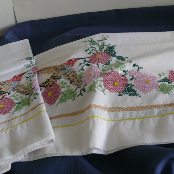 Embroidered Pillowcases - Etsy
