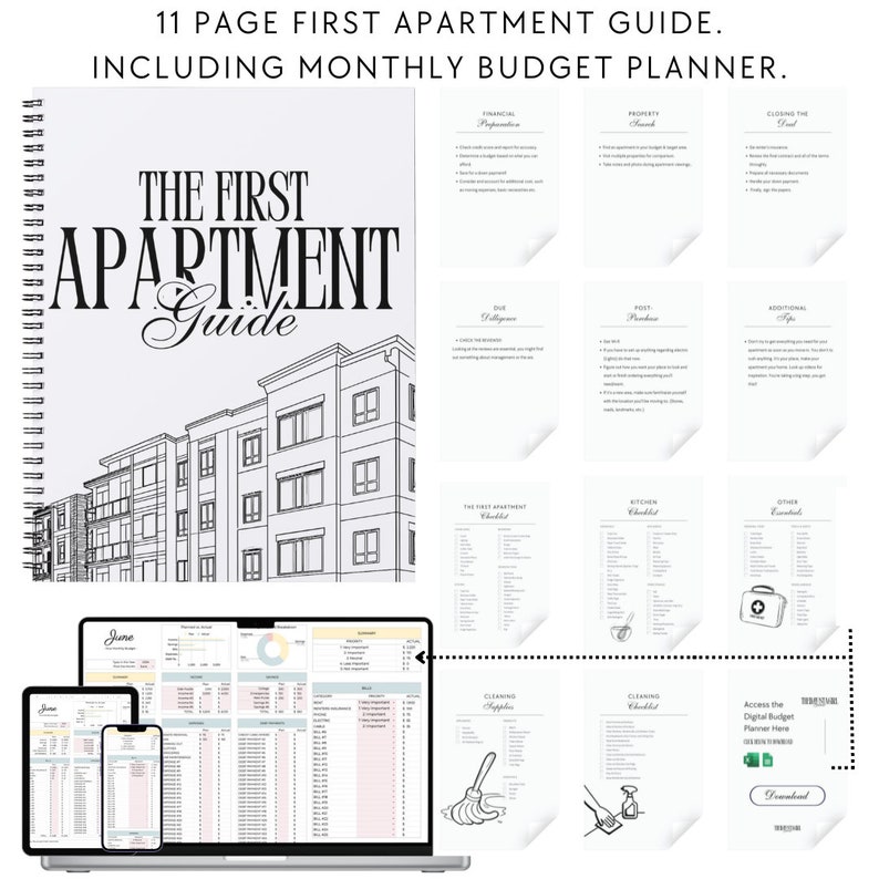 The Ultimate First Apartment Checklist (print & or Download) With ...
