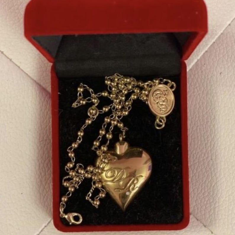 Lana Del Rey Necklace Ldr Necklace, Lana Necklace, Rosary Emrald ...