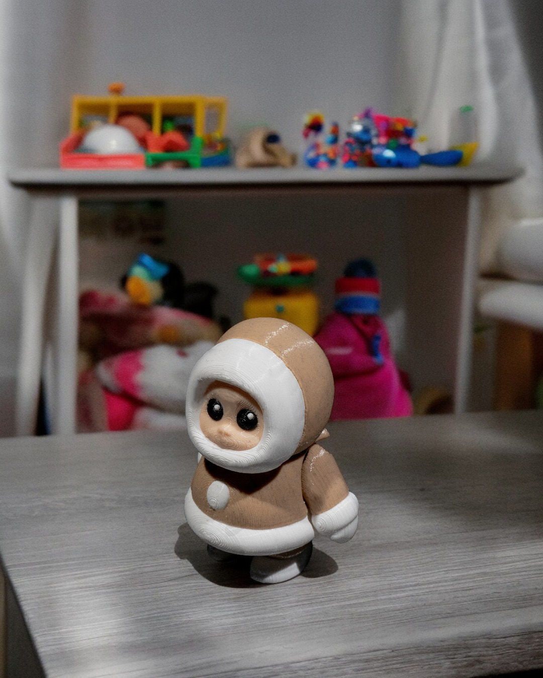 Adorable Flexible Inuit Friend 3D Print With Keychain Option - Etsy
