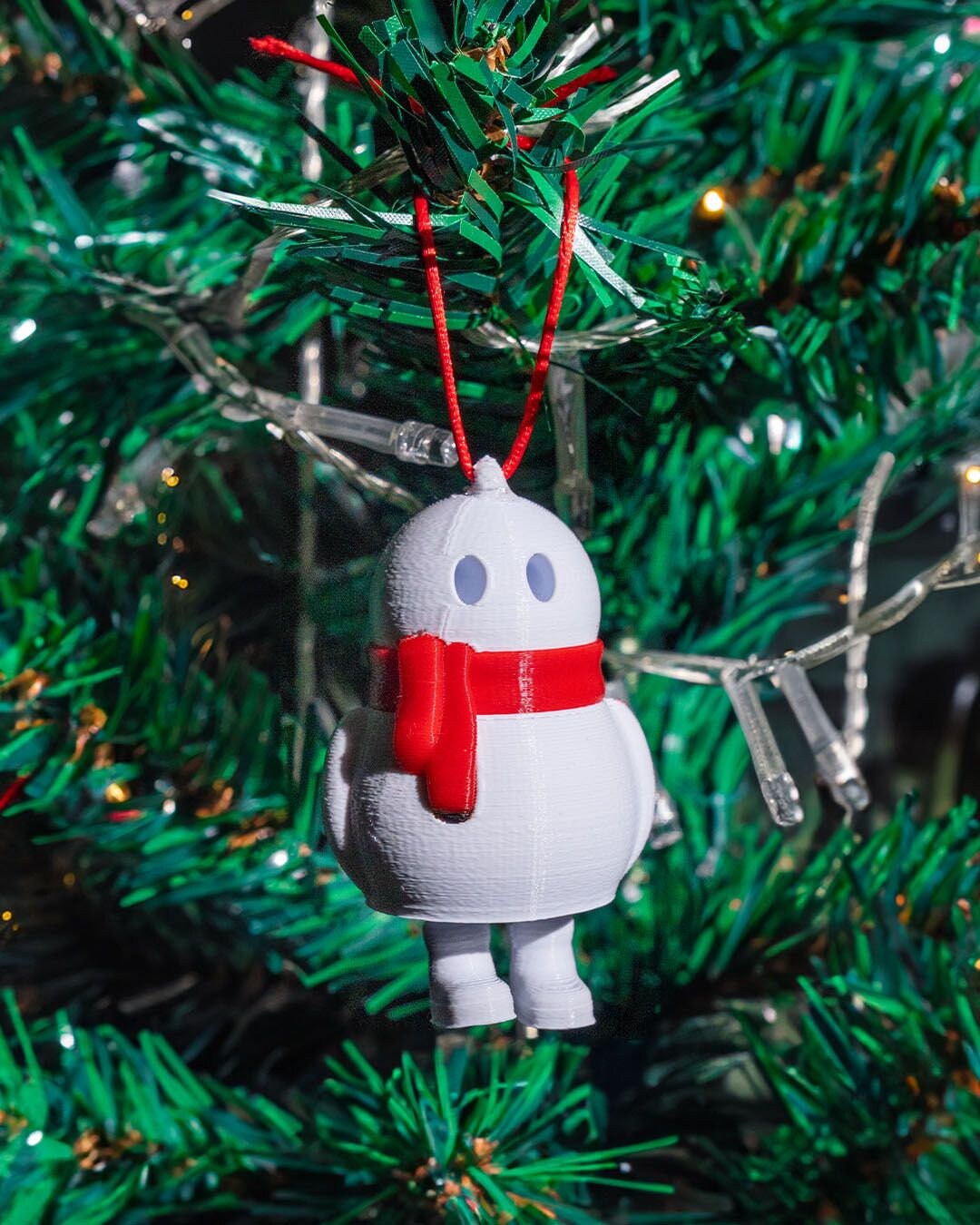 Adorable Flexible Snowman 3D Print With Keychain Option - Etsy