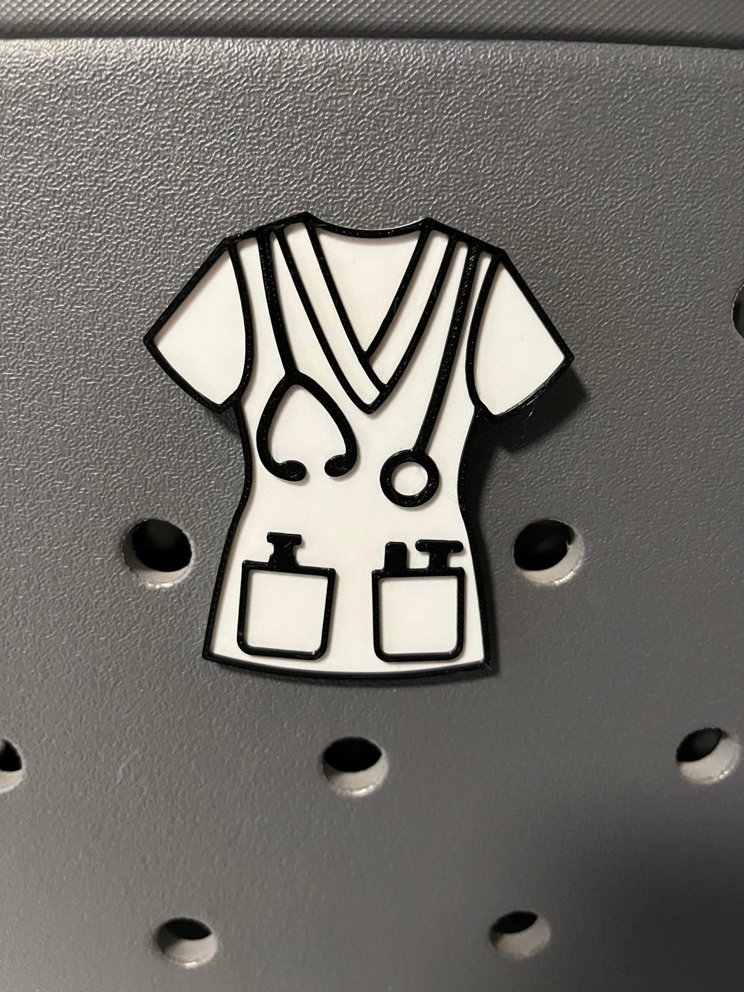 Scrub Top Nurse, Doctor, Healthcare Bogg Bag Charm - 3D Printed ...