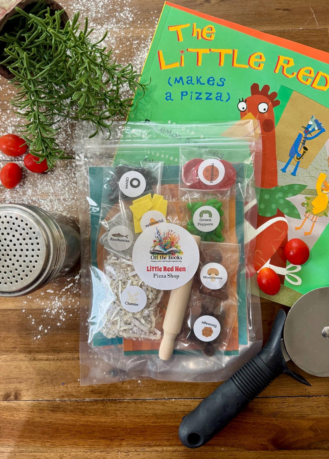 Little Red Hen Pizza Shop Play Set - Etsy