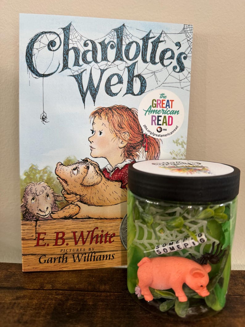 Charlotte’s Web Read Aloud Playdough Jar - Etsy