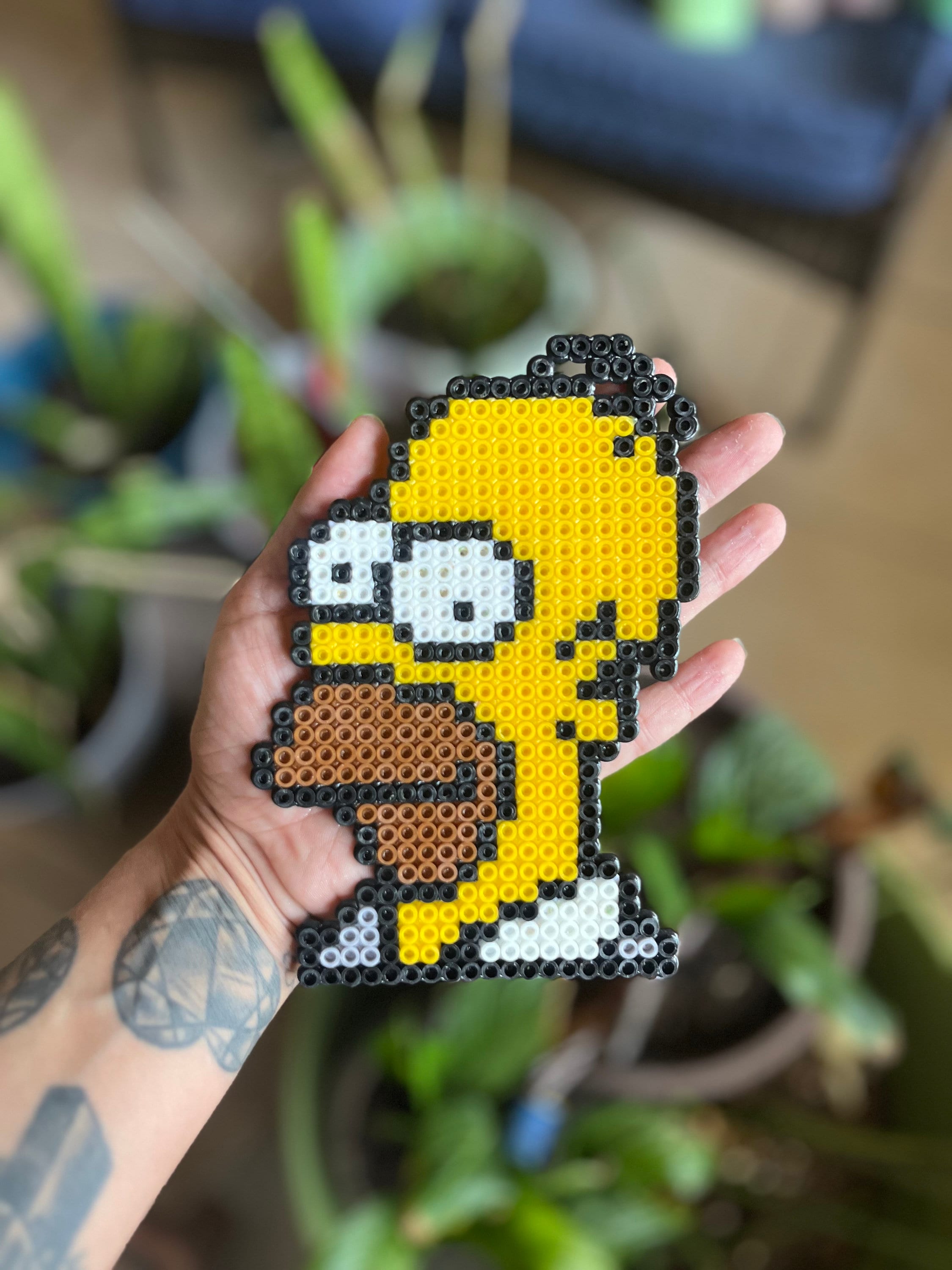 Homer Simpson Perler - Etsy