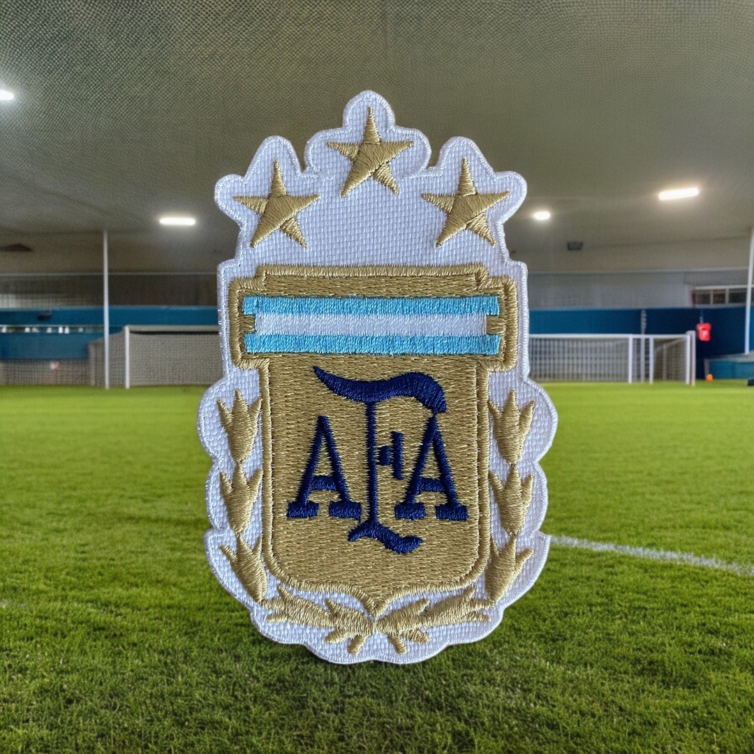 Argentina AFA, Emblem of the Jersey, White Embroidered Patch, Iron On ...