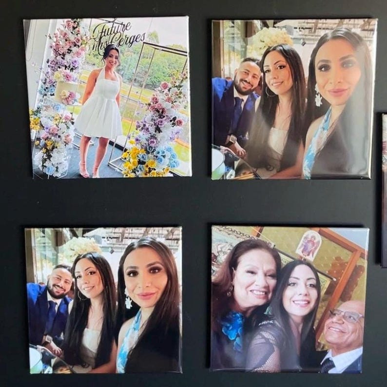 Personalised Photo Magnets | 2.5”x2.5” | Custom Fridge Magnet, Custom ...