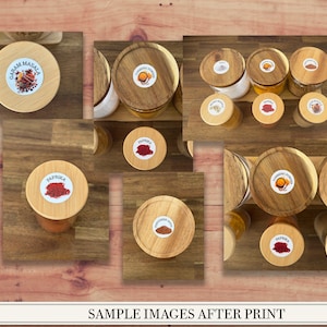 Printable Spice Jar Labels (PNG and Pdfs). Set of 36 Different Premium ...