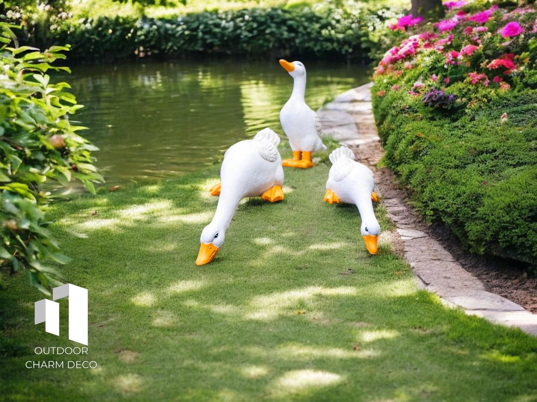 Garden Cute Statue | Waterproof Sculpture | Pond Ornament Decoration ...