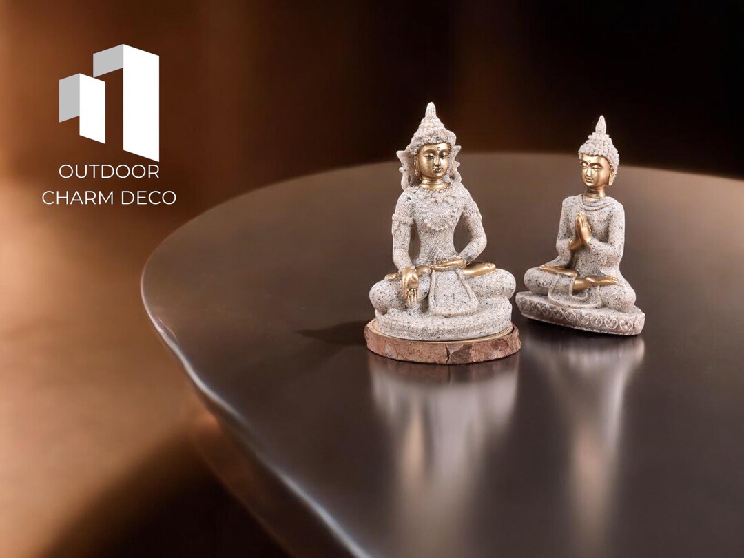 Outdoor Statue Sandstone Display | Cute Figurine Accessories | Sitting ...