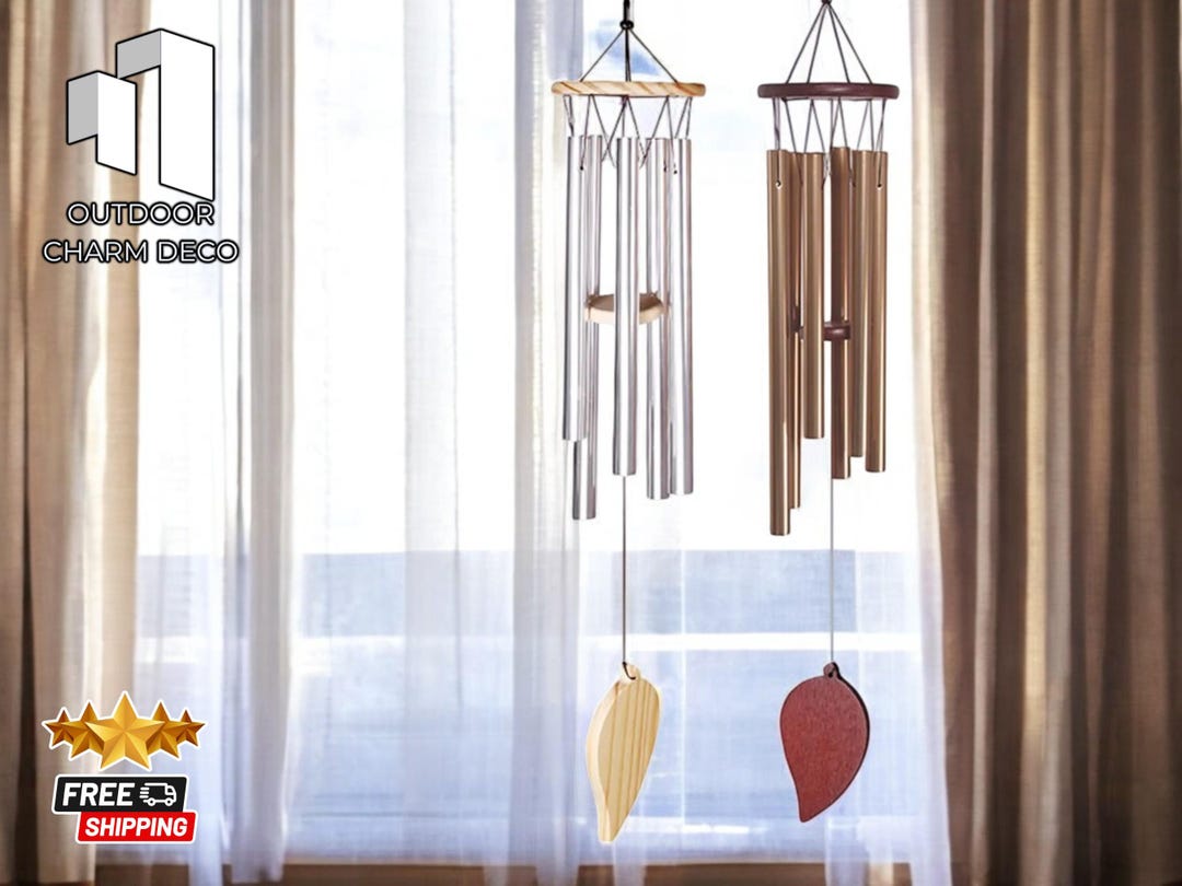 Tube Bells Wind Chime | Beautiful Wooden Hanging Ornament | Stylish ...