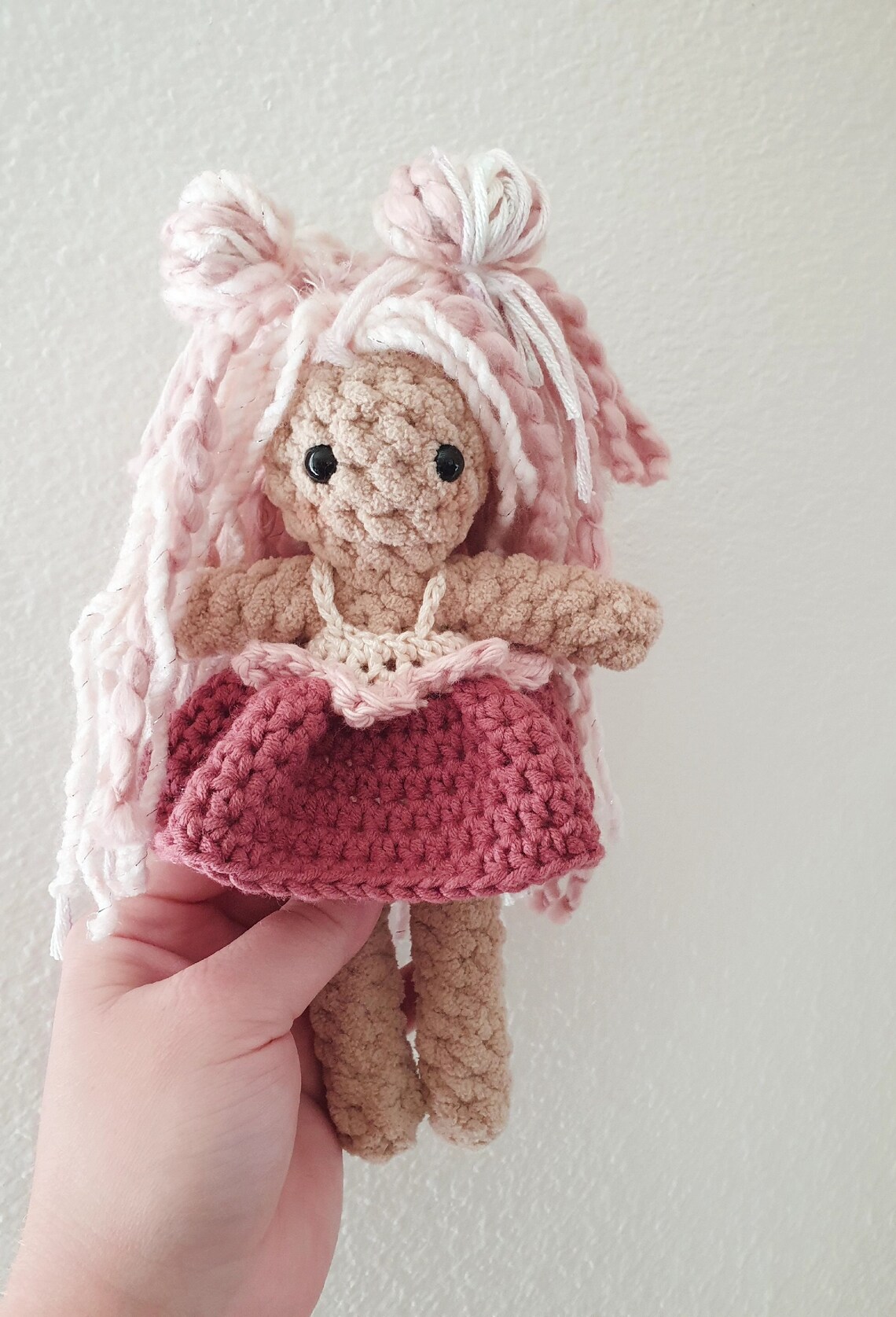 Everly Doll Crochet Pattern/ Low Sew Crochet Pattern/ Dress up Doll ...