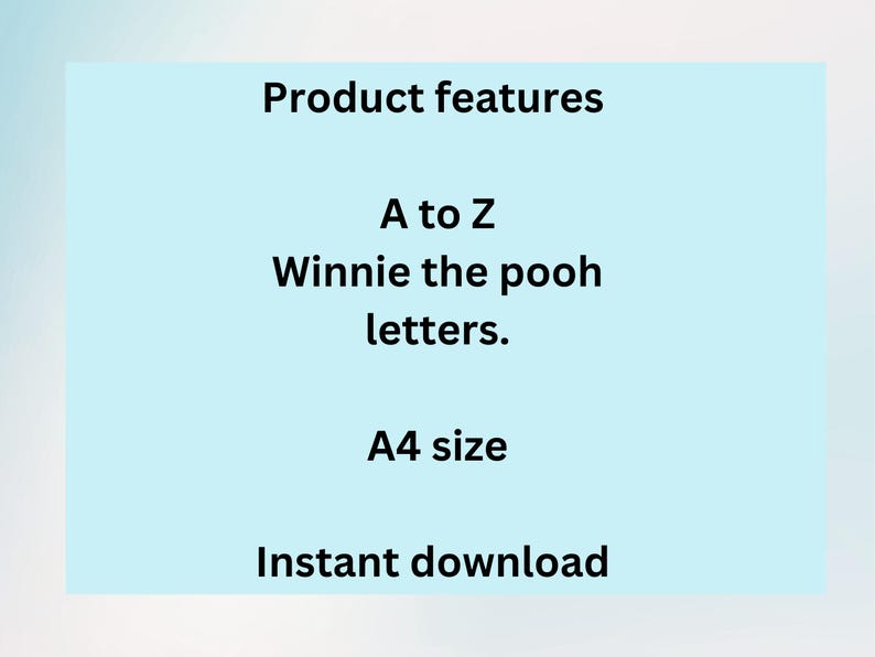 Winnie the Pooh Alphabet - Etsy