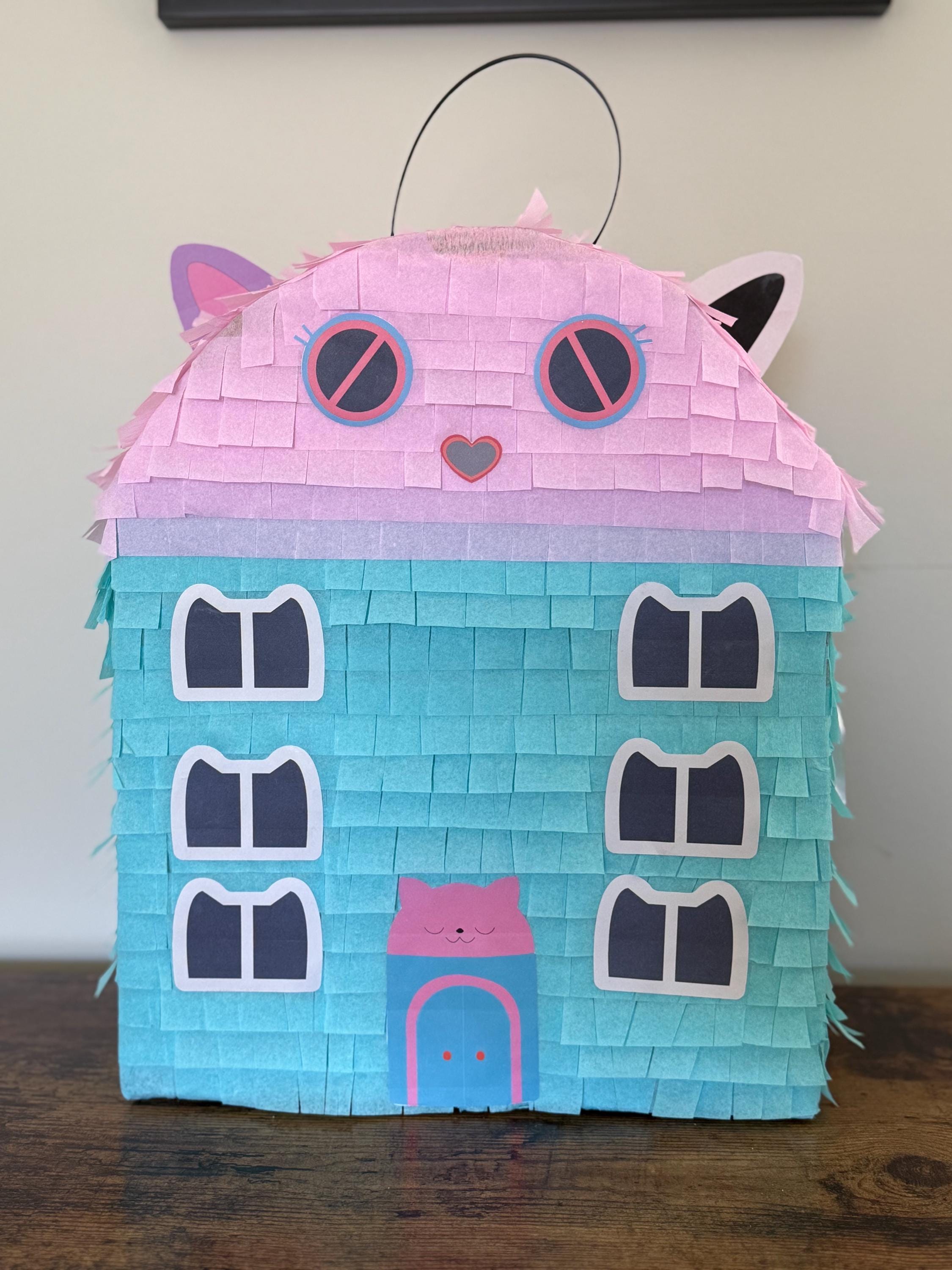 Gabby's Dollhouse Pinata: Handmade Gabby Cat Party Decoration - Etsy