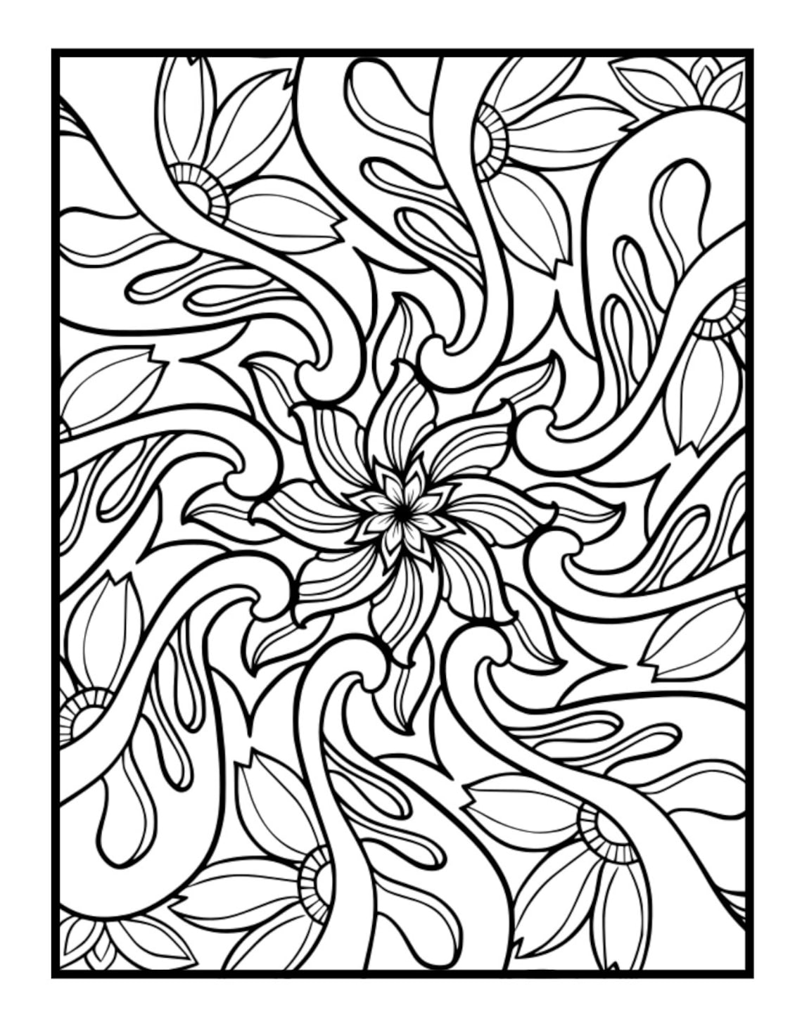Mandalas Coloring Pages 6 PLUS BONUS Unique Coloring Pages Coloring ...