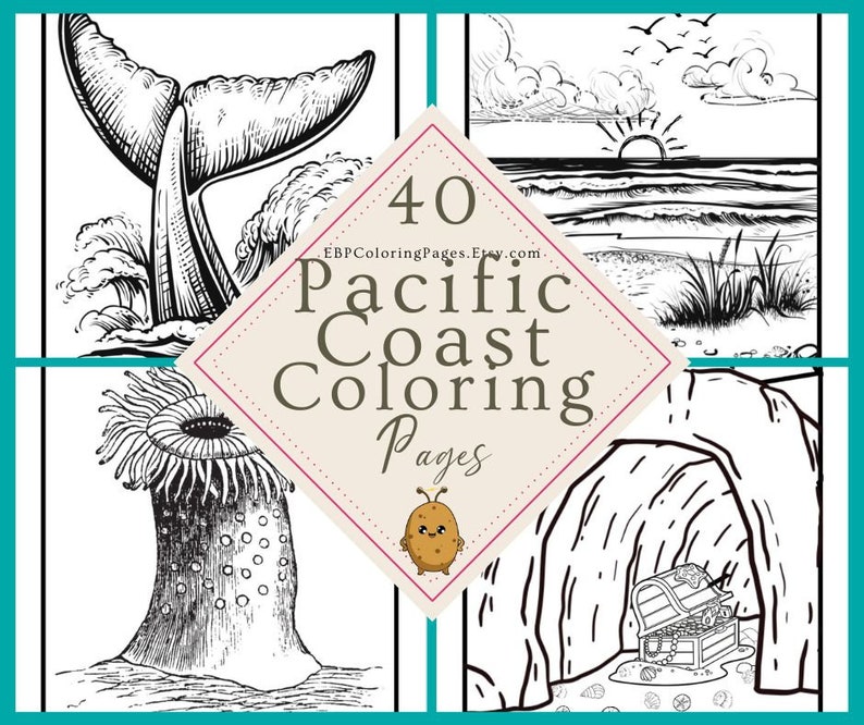 Pacific Coast Coloring Pages 40 Unique Coloring Pages Coloring Book ...