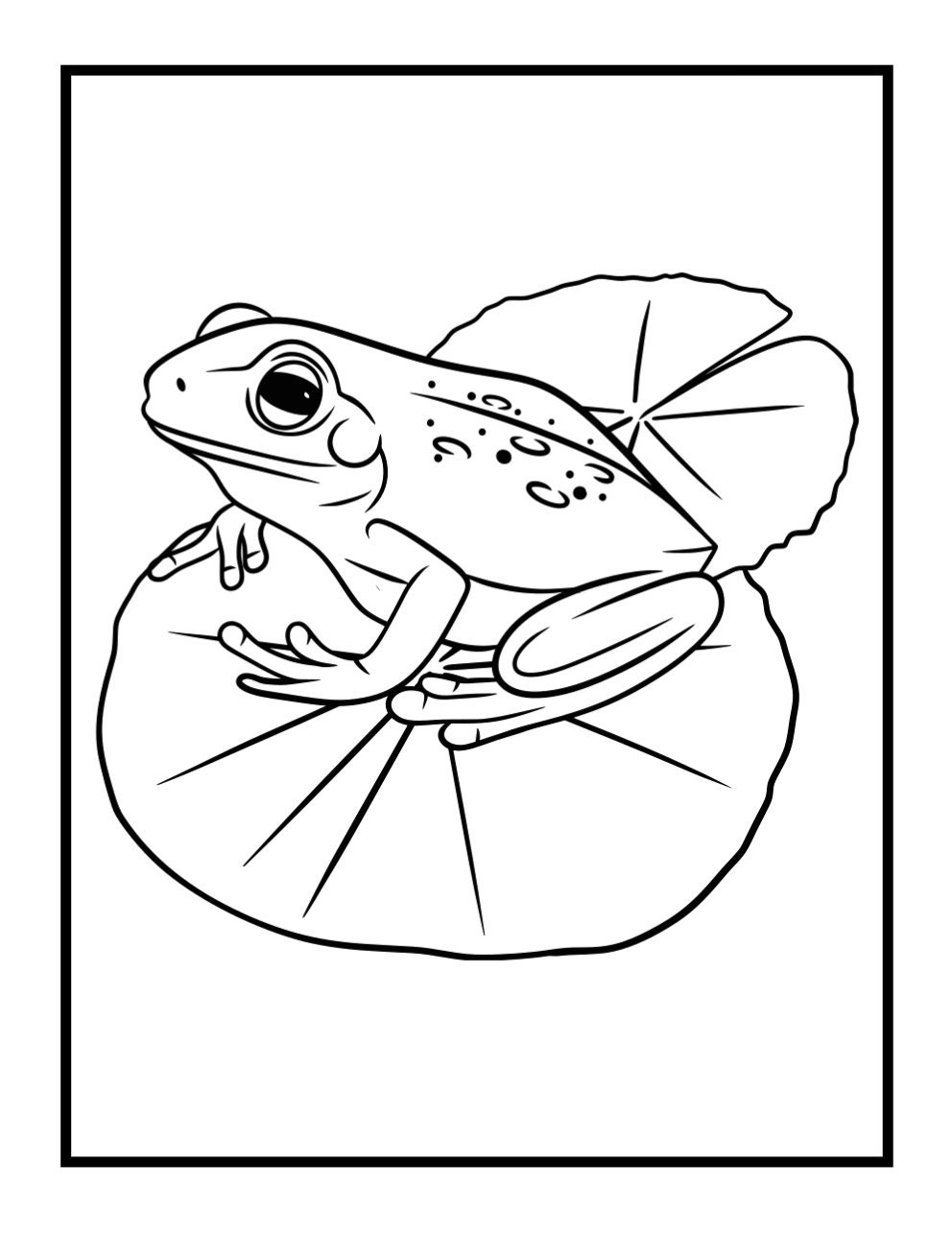Practically FREE Frog Coloring Pages Coloring Book Detailed Pictures ...
