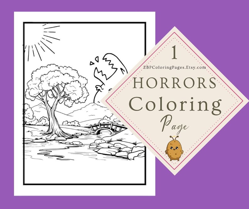Practically FREE Comedy Horrors Coloring Pages Coloring Book Detailed ...