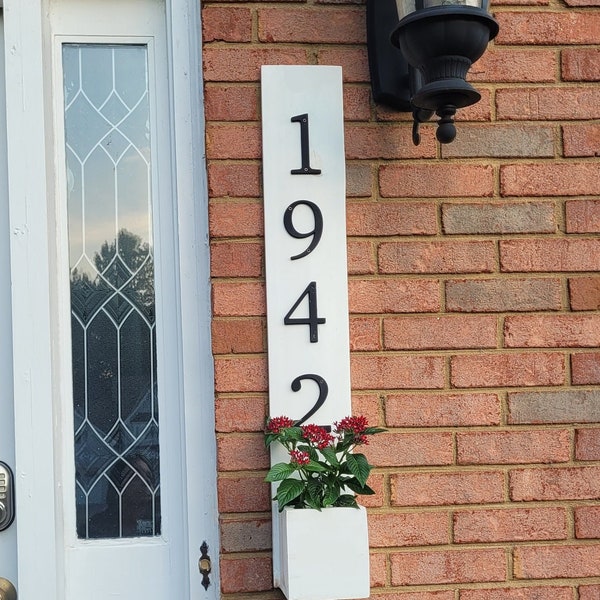 House Number Planter - Etsy