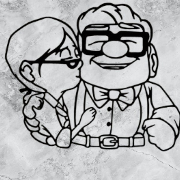 Carl and Ellie Vector - Etsy