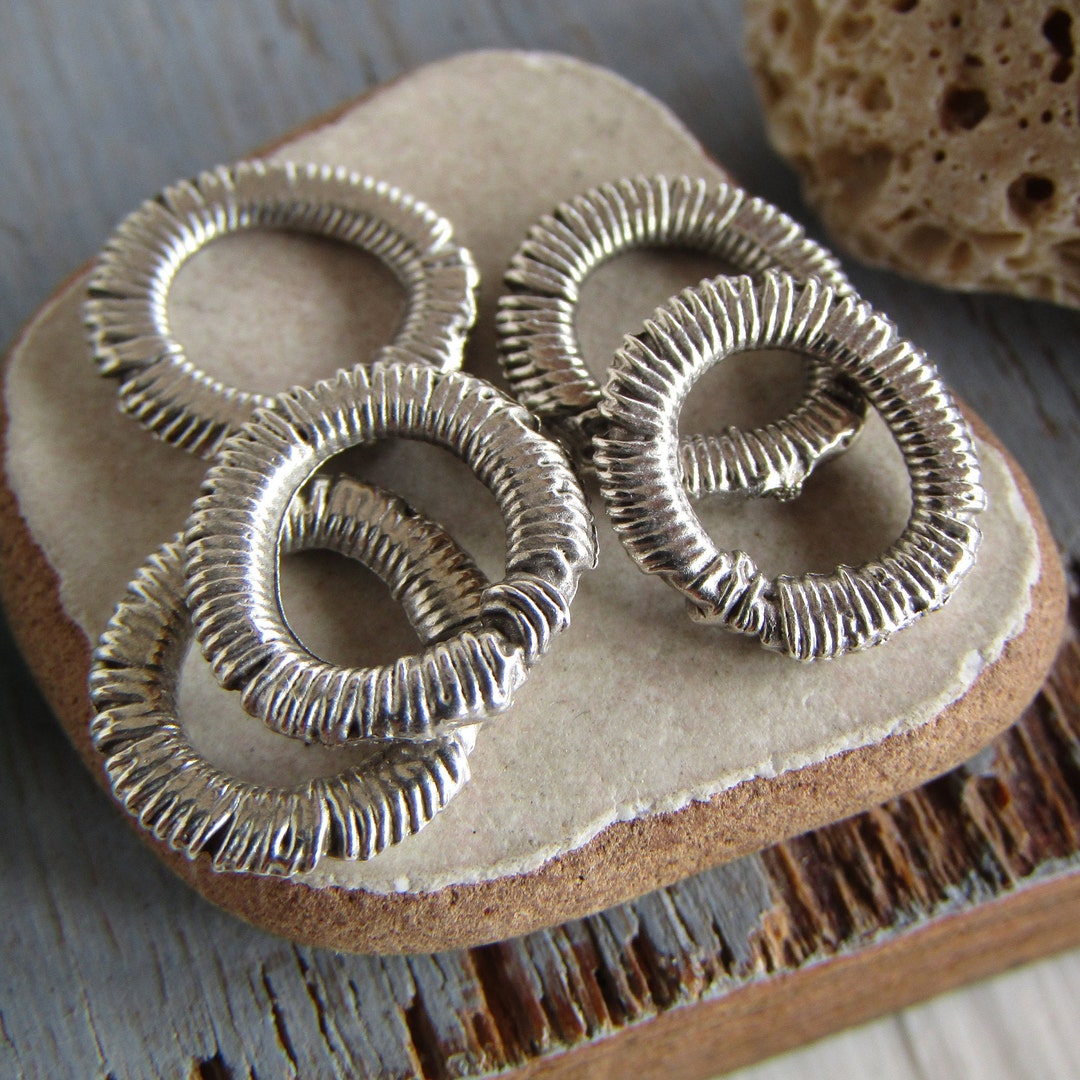 Rustikaler Ring Verbinder, Wire Wrapping Design, Zamak Versilberter ...