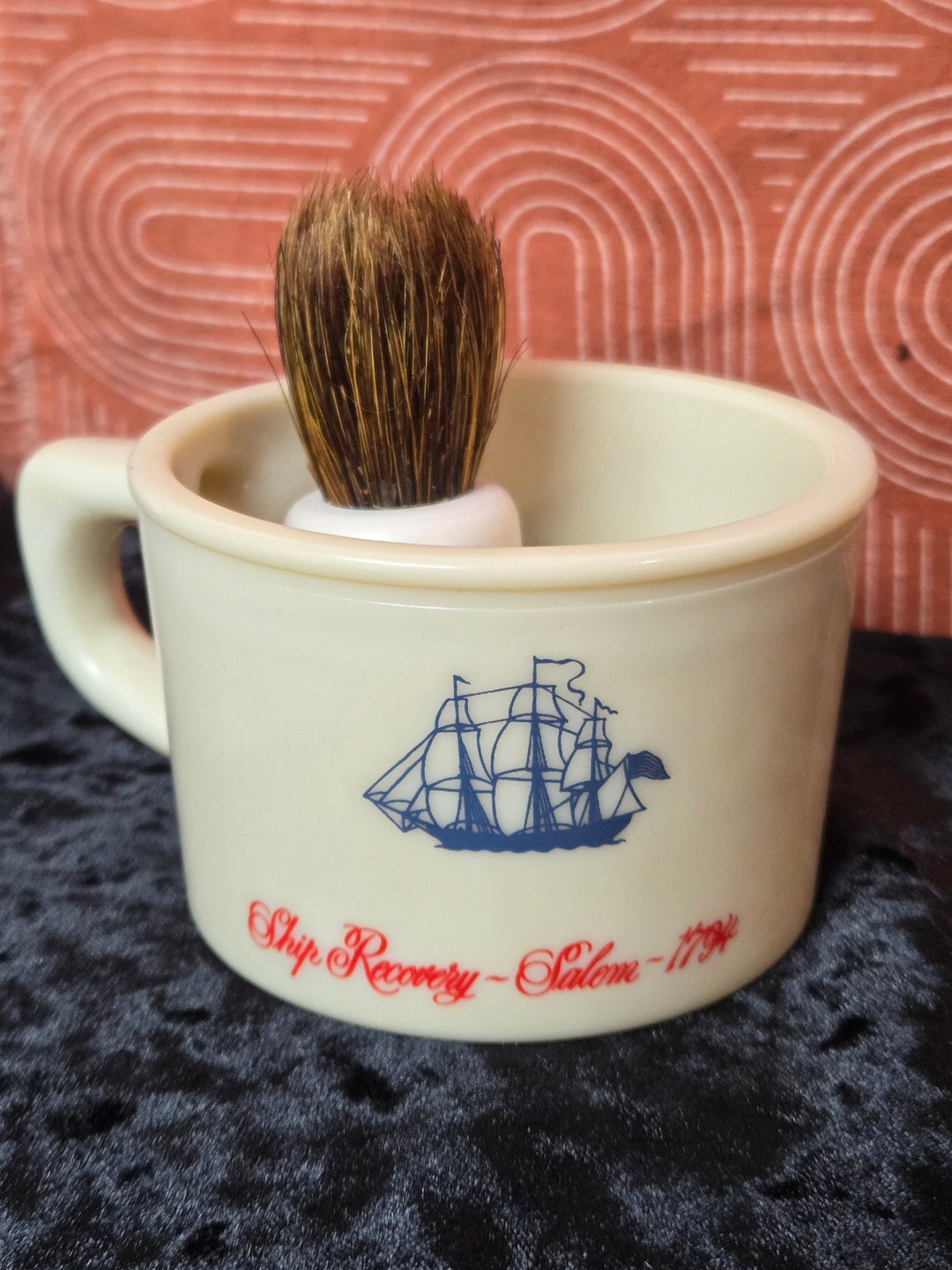 VINTAGE Old Spice Shaving Mug W/ Every Ready Shaving Brush (shop ...