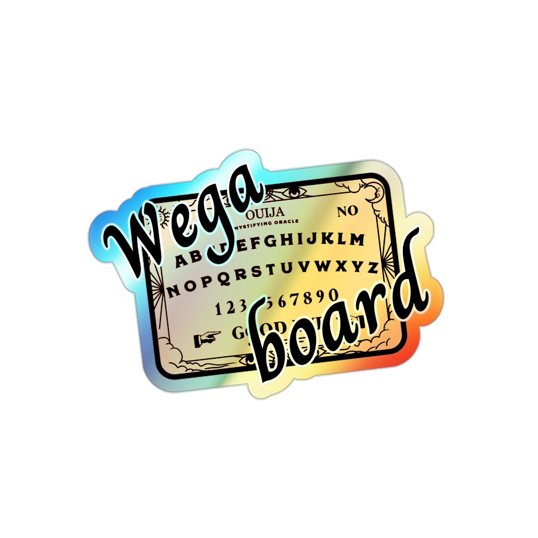 Holographic Stickers, Wega Board Ouigi Board Meme Joke Parody, Funny ...