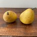 Vintage Carved Alabaster Pears Set of Two - Etsy