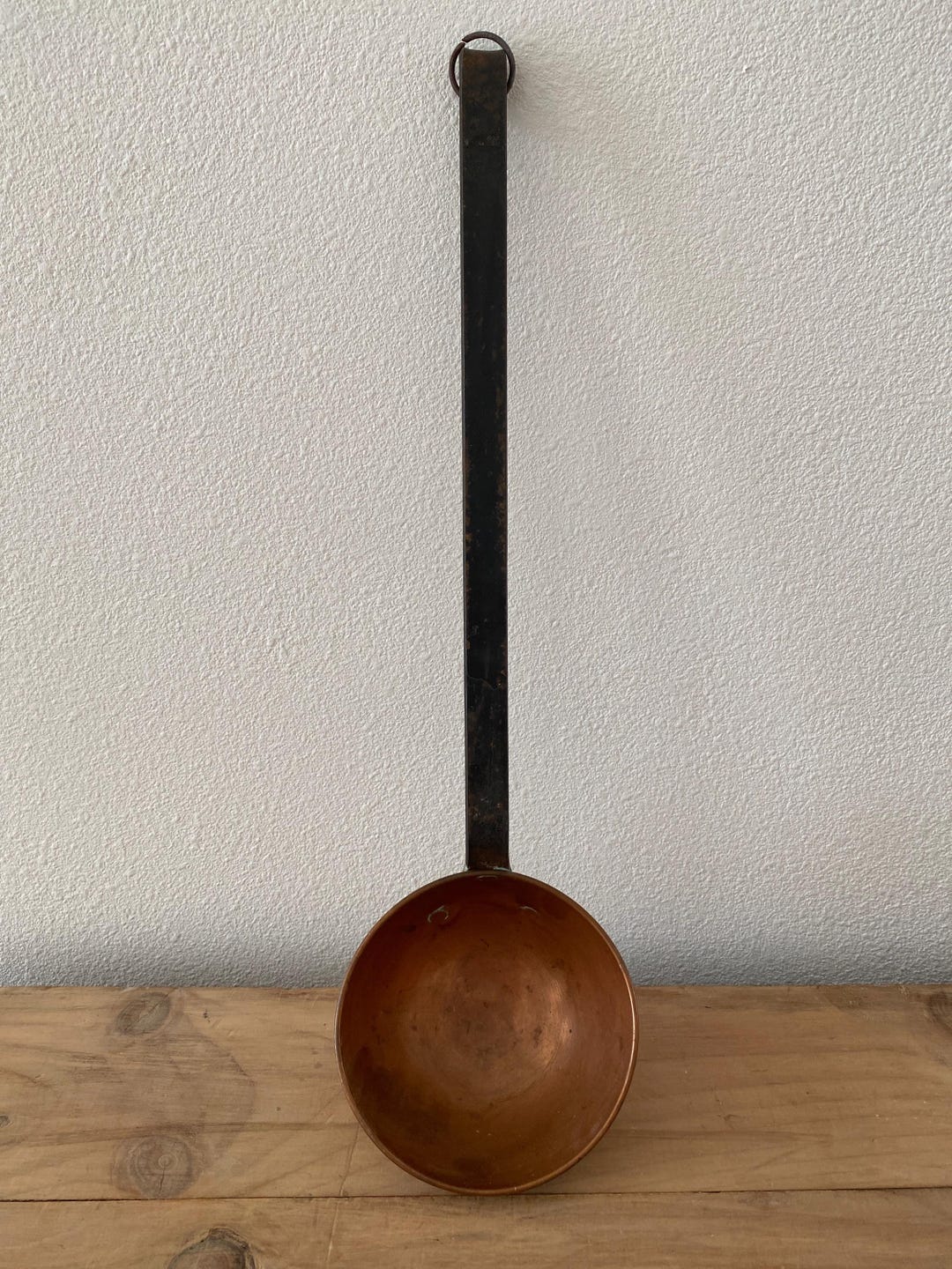 Vintage Copper and Wrought Iron Kitchen Ladle - Etsy