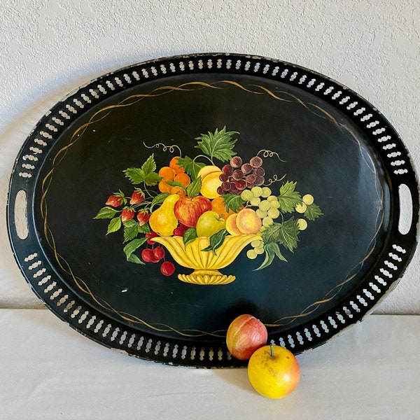 Tole Painted Tray - Etsy