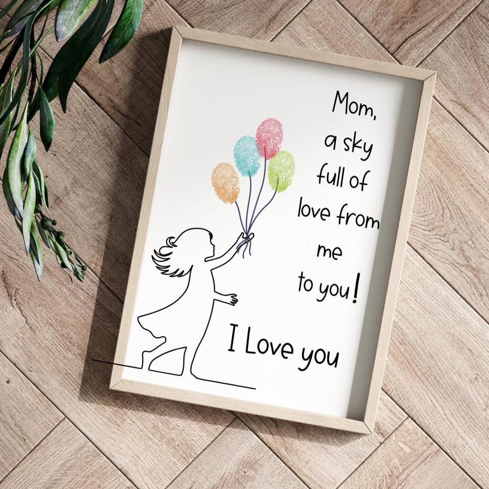 Mother’s Day Fingerprint Craft for Baby or Toddler | Mother's Day ...