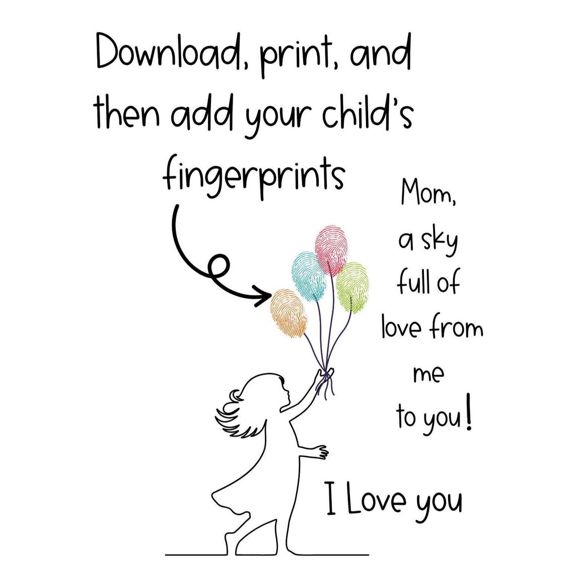 Mother’s Day Fingerprint Craft for Baby or Toddler | Mother's Day ...