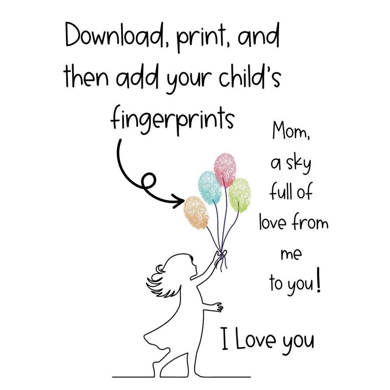 Mother’s Day Fingerprint Craft for Baby or Toddler | Mother's Day ...