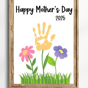 Mother’s Day Handprint Craft for Baby or Toddler | Mother's Day ...