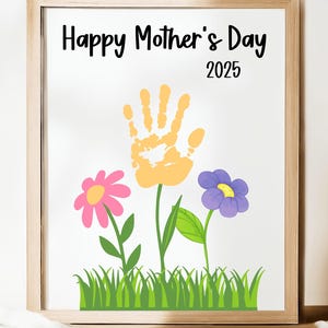 Mother’s Day Handprint Craft for Baby or Toddler | Mother's Day ...