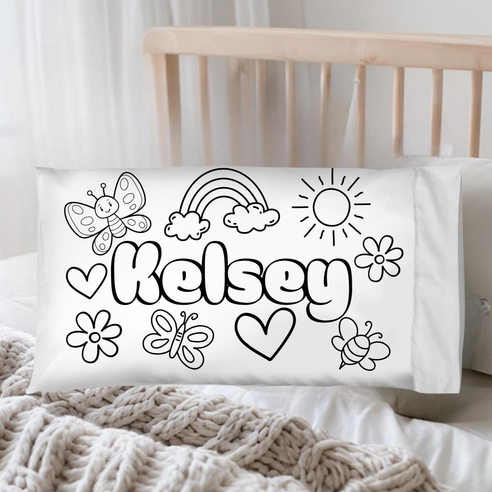 DIY Color Your Own Pillowcase for Kids – Craft Activity – Personalized ...