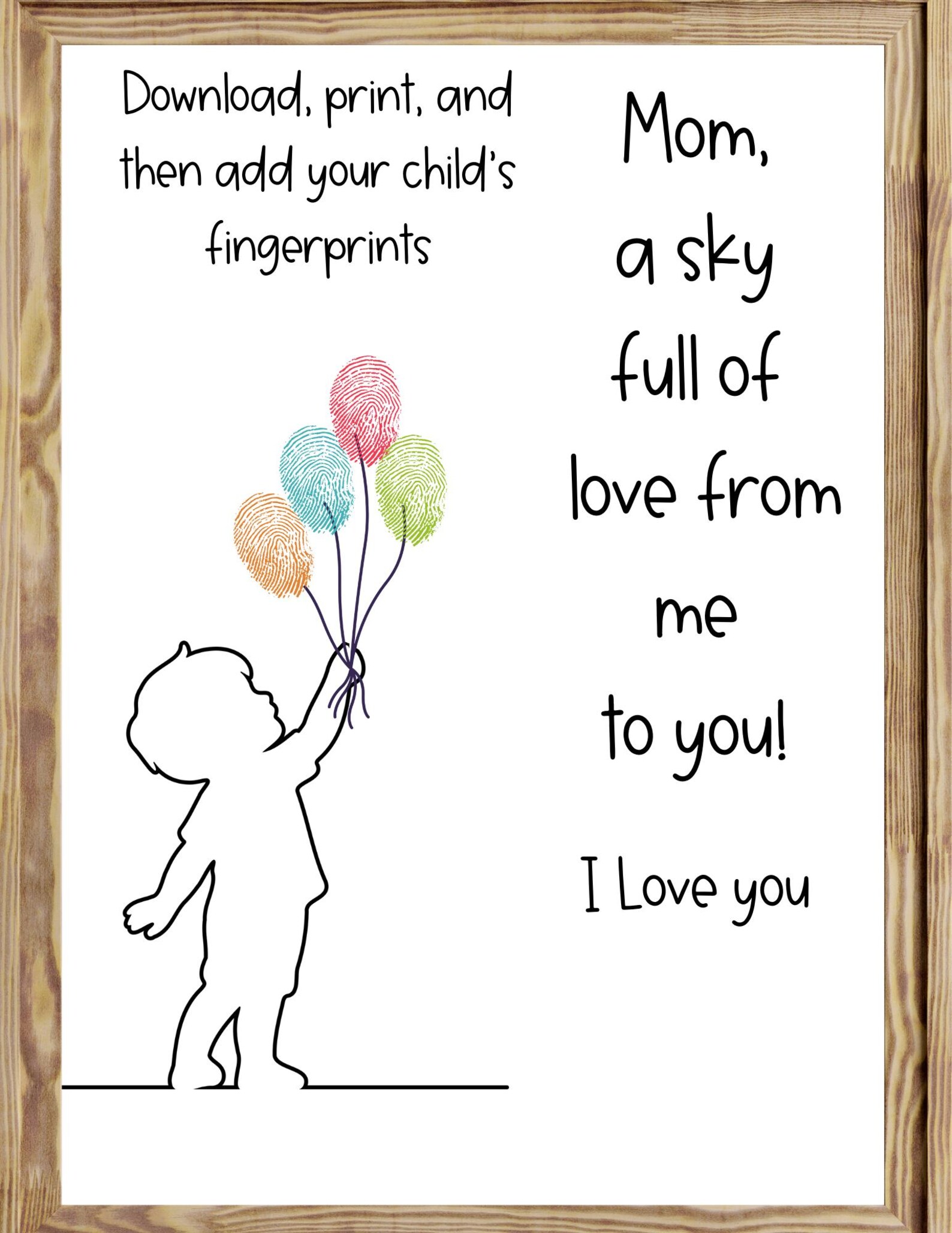 Mother’s Day Fingerprint Craft for Baby or Toddler | Mother's Day ...