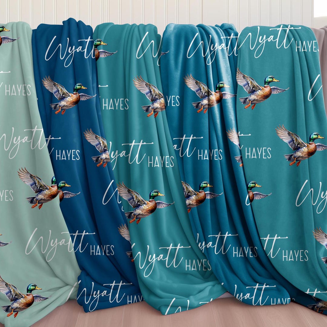 Personalized Mallard Duck Baby Nursery Decor, Baby Shower Gift, New ...