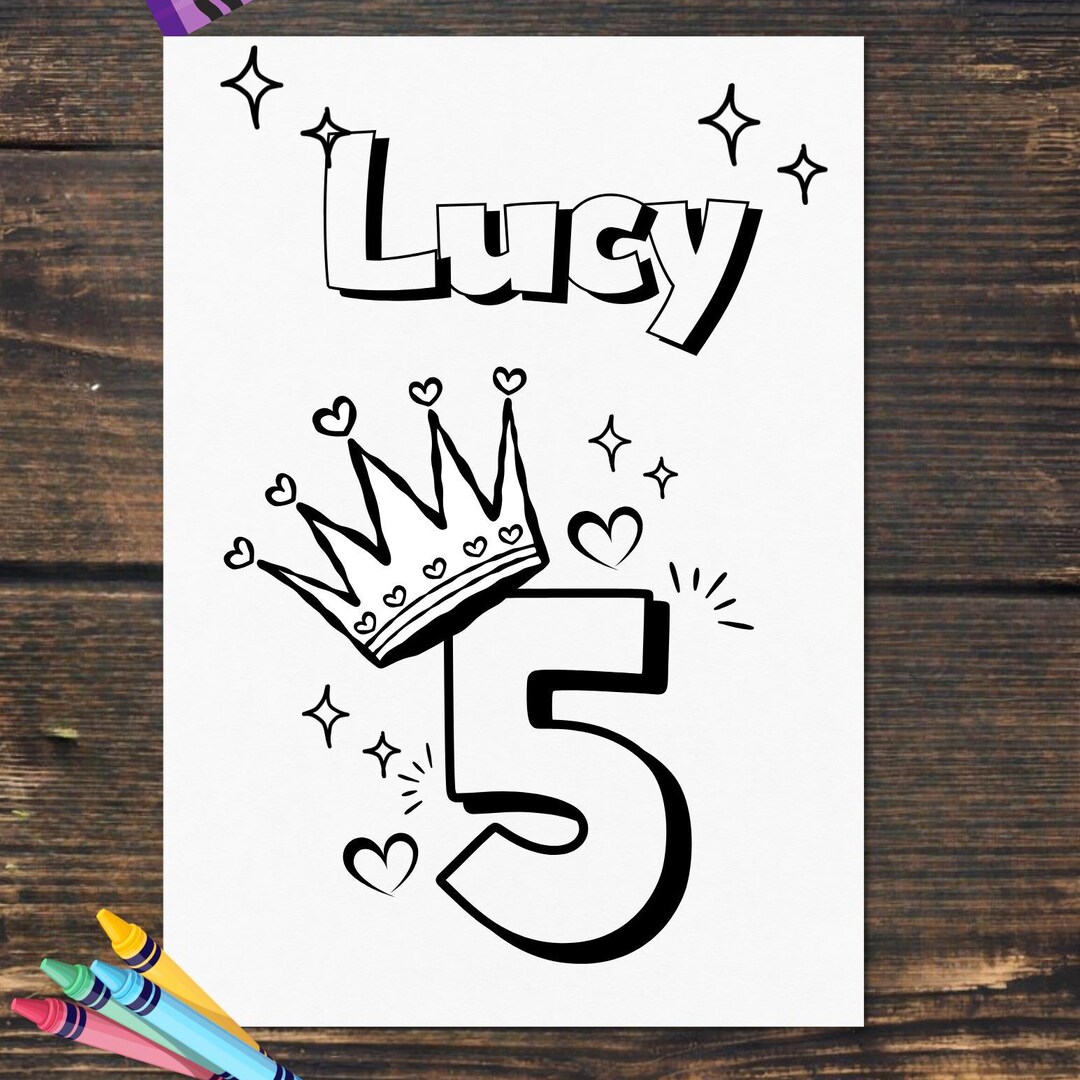 Personalized Princess Coloring Page - Custom Name Coloring Sheet for ...