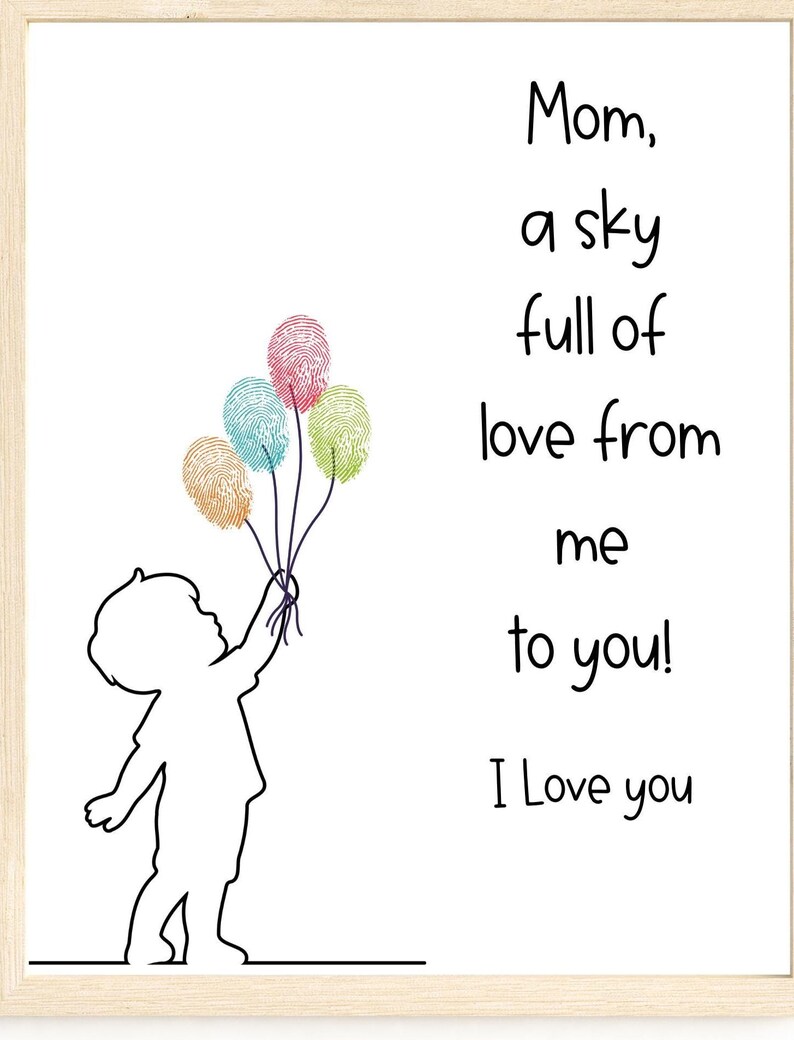 Mother’s Day Fingerprint Craft for Baby or Toddler | Mother's Day ...