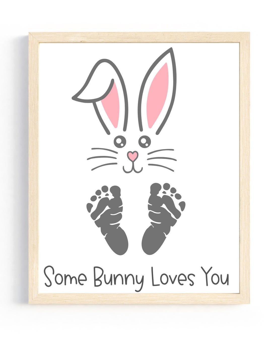 My First Easter Footprint Keepsake | Baby Easter Printable | Newborn or ...