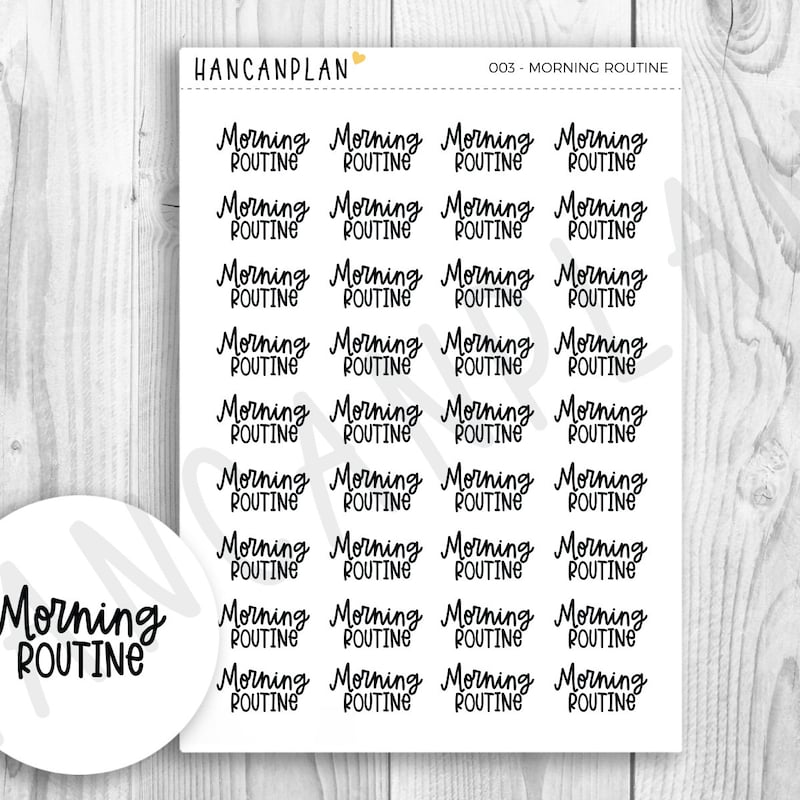 Morning Routine - Etsy