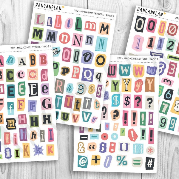 Magazine Letters - Etsy