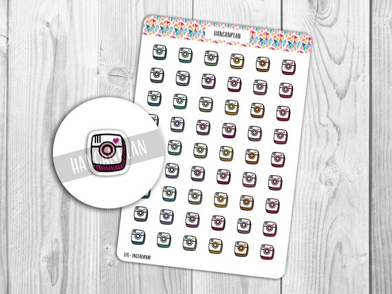 175 Instagram Stickers Social Media Planner Stickers | Etsy