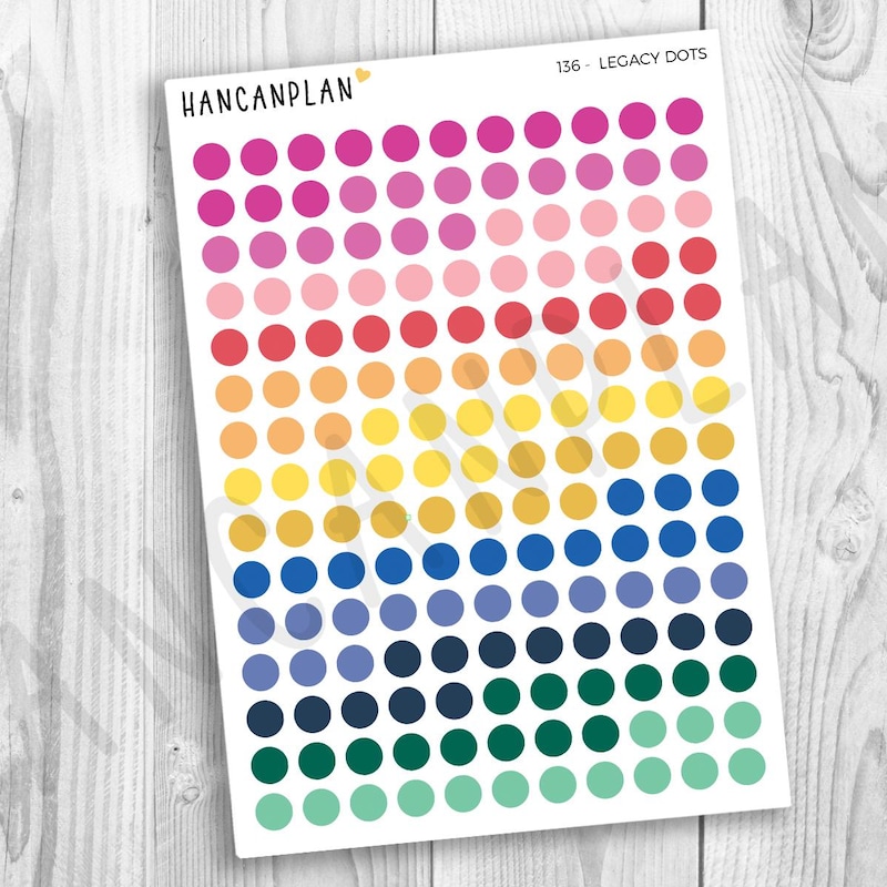 Erin Condren Dot Sticker - Etsy