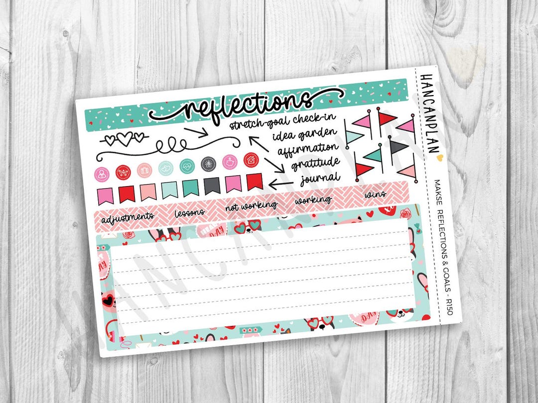 R-150 || REFLECTIONS & Goals Set | Puppy Love | Makselife | Weekly Reflections - Etsy