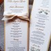 Wedding Ceremony Program Double Sided With Ribbon Bow - Etsy