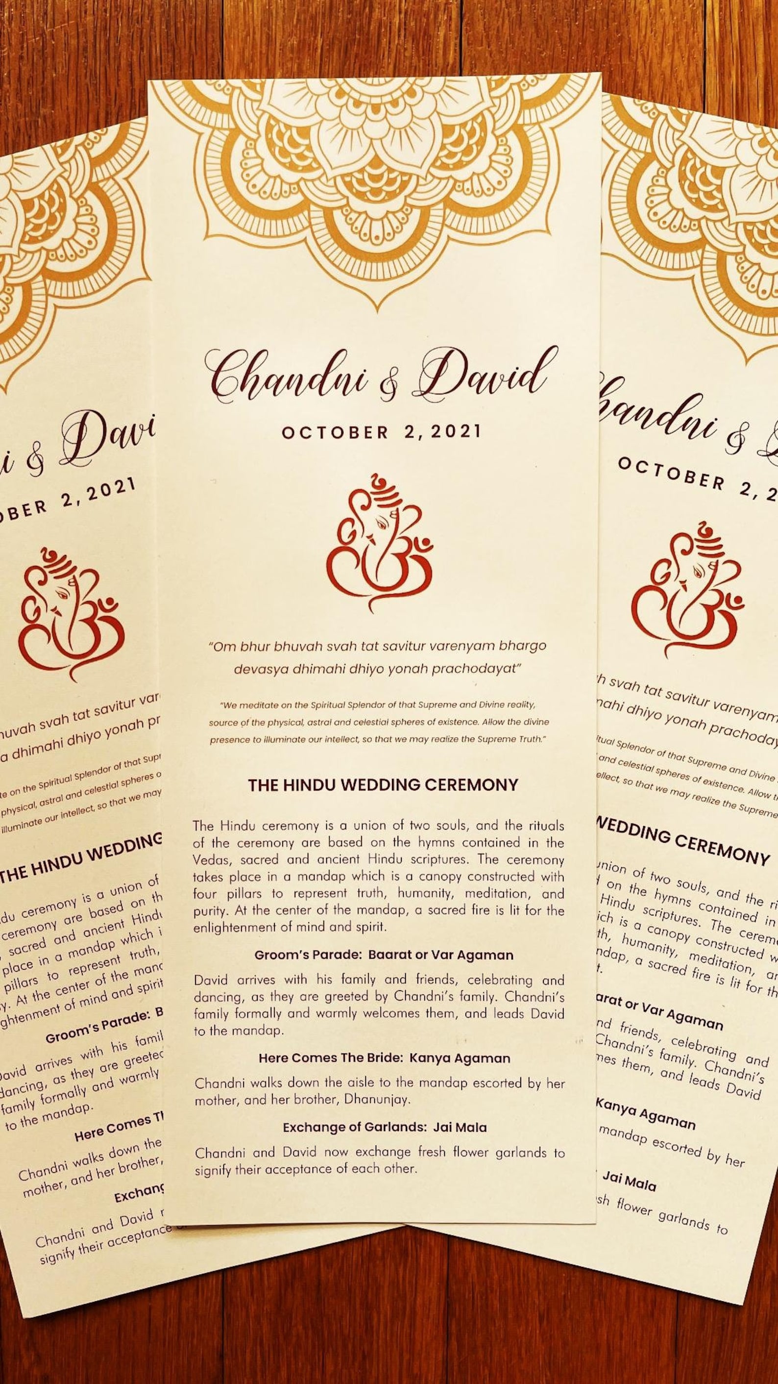 Wedding Program Ivory Champagne White Gold Rose Pink - Etsy