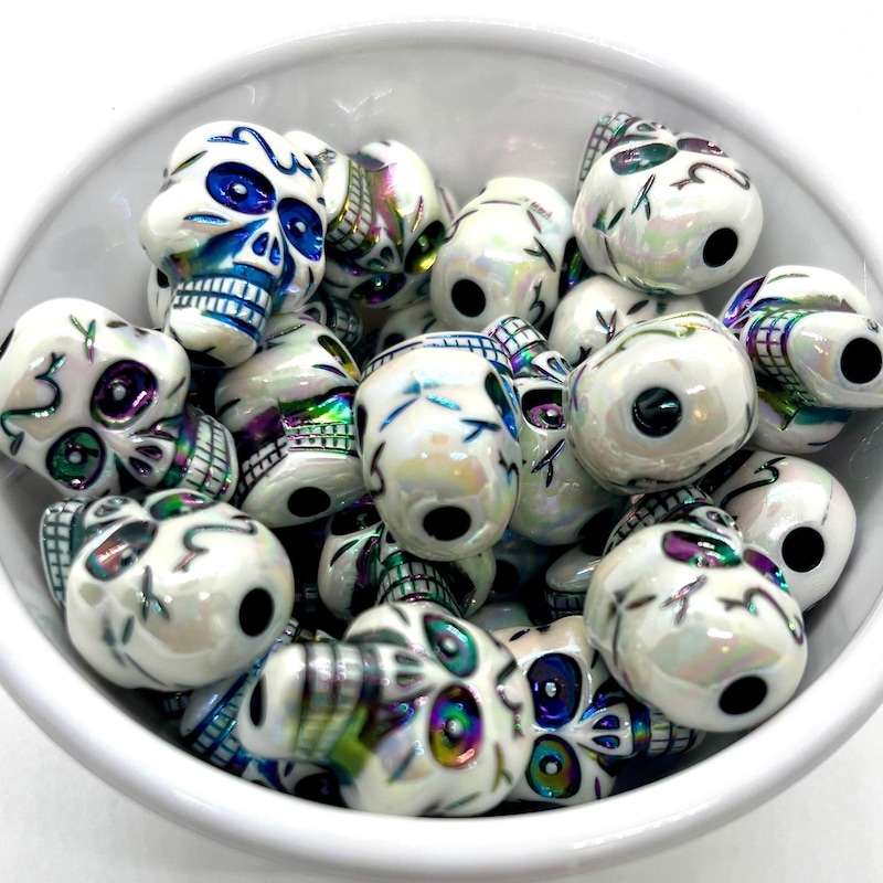 Sugar Skull Beads - Etsy